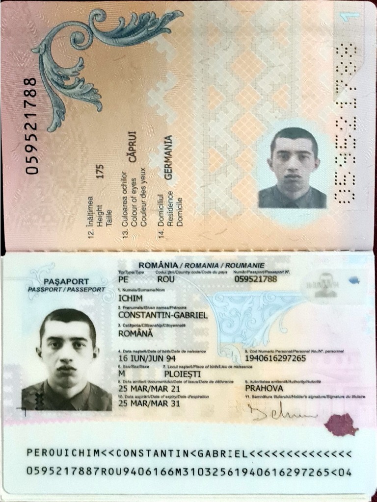 Pasaport de Identitate | PDF
