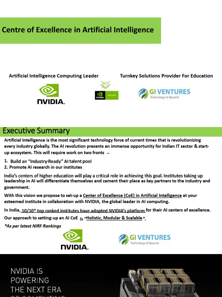 AI Center of Excellence Proposal | PDF | Artificial Intelligence ...