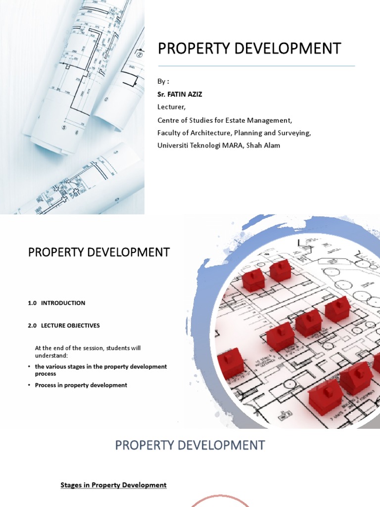 Lecture 1 - Introduction To Property Development | PDF | Feasibility ...