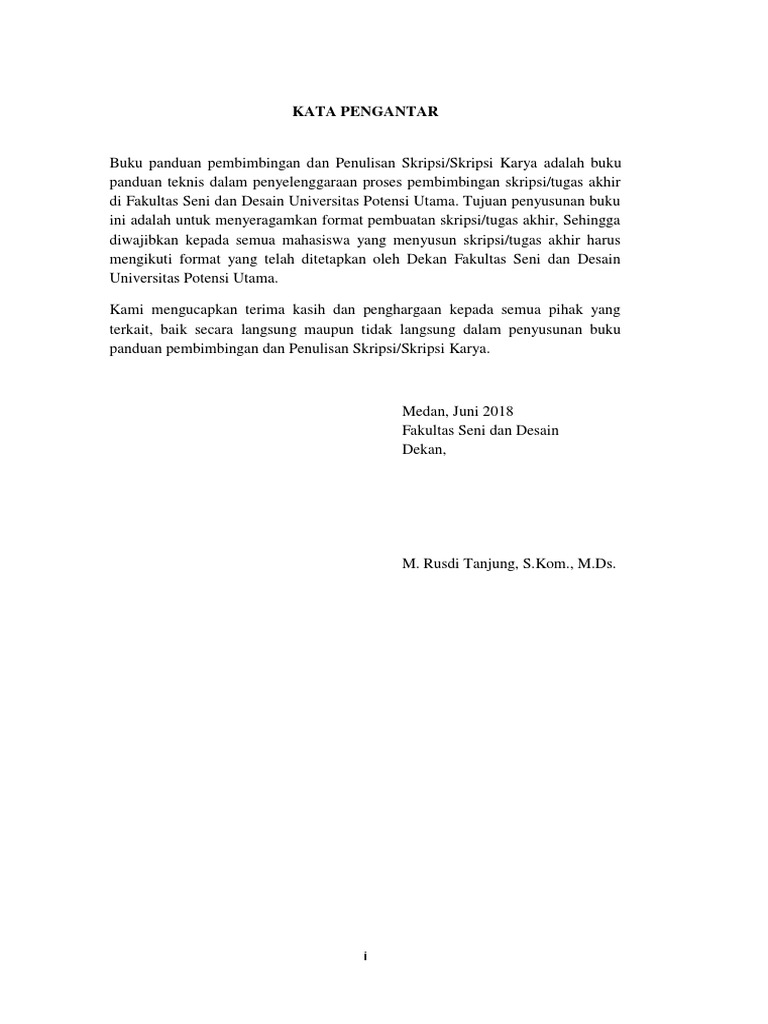 Panduan Skripsi Karya FSD 1 | PDF