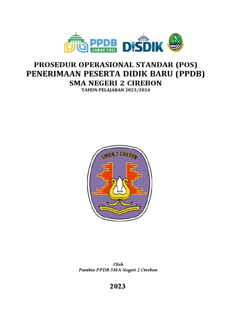 Sop PPDB Sman 2 CRB 2023 | PDF