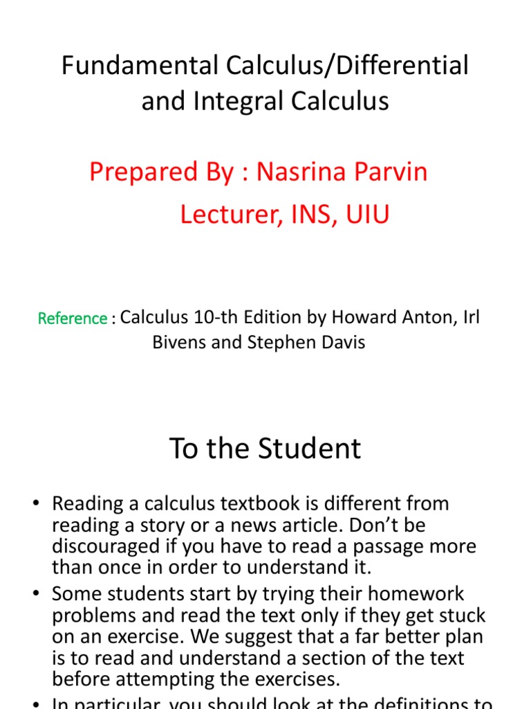 Slide - 1 - Math-1151 | PDF | Inequality (Mathematics) | Calculus