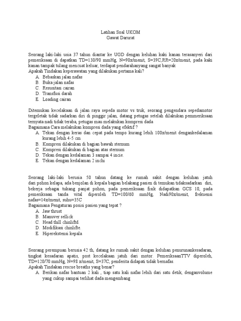 Bahan Latihan Soal Gadar | PDF