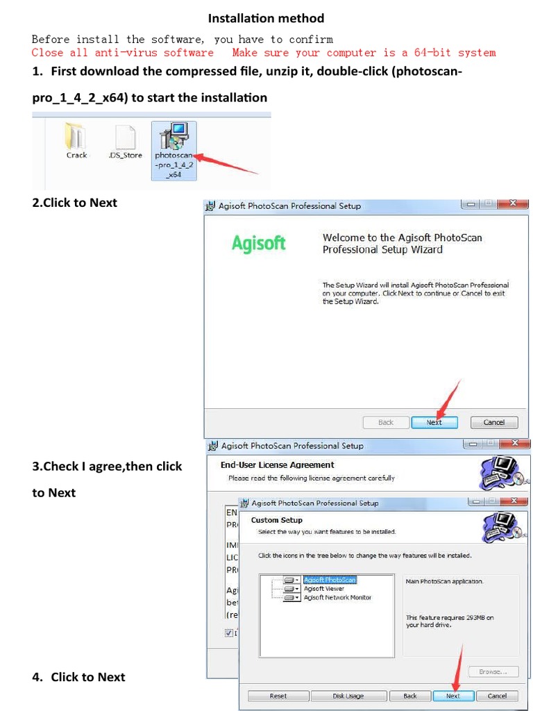 agisoft Installation method | PDF