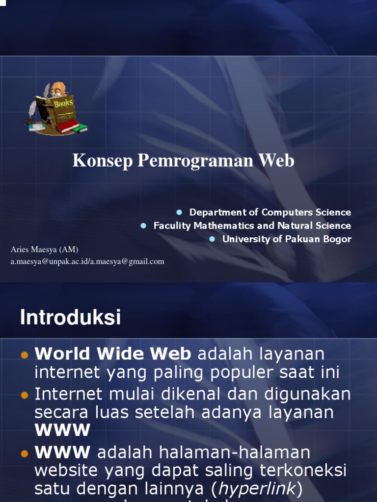 Konsep Pemrograman Web | PDF