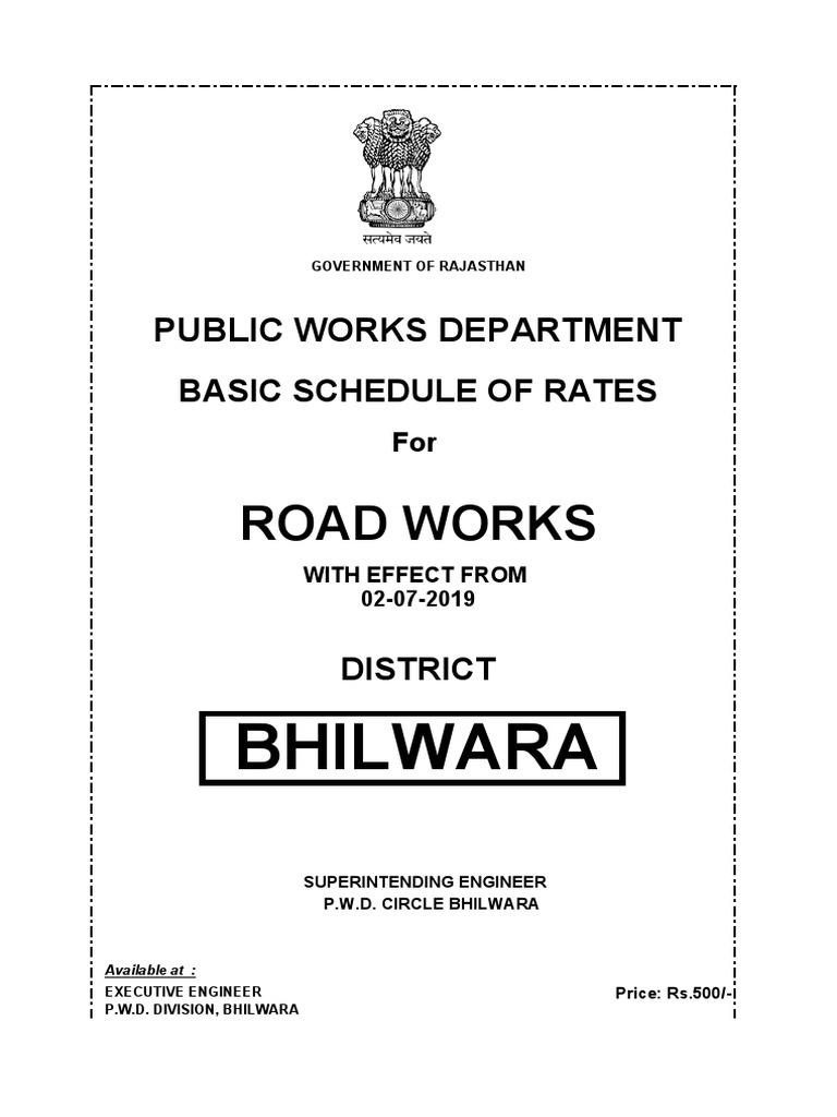 Road BSR 2019 | Download Free PDF | Concrete | Masonry