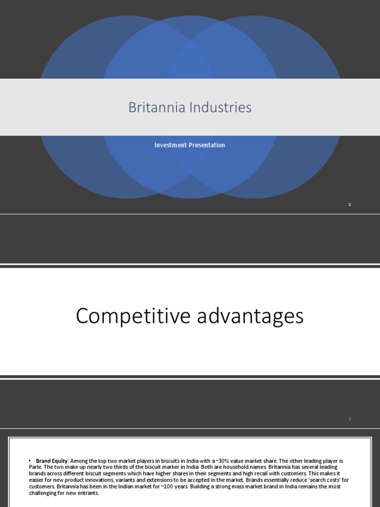 Britannia Investment Presentation - RK | PDF | Brand | Pricing