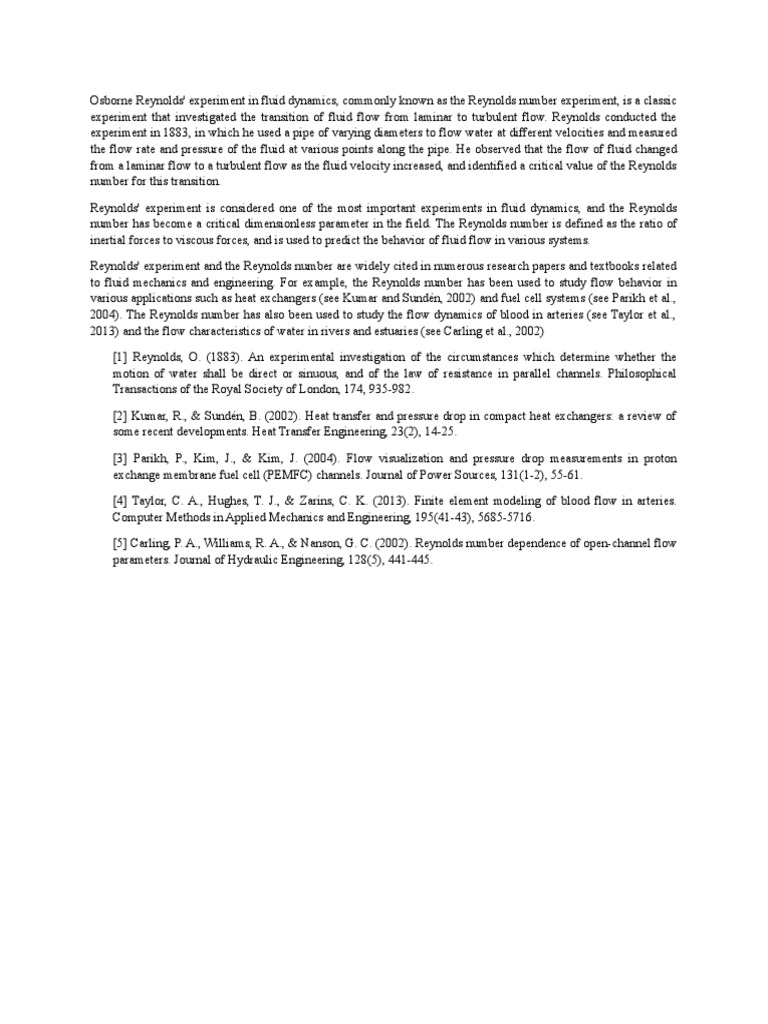 Osborne Reynolds | PDF | Reynolds Number | Fluid Dynamics Osborne Reynolds | PDF | Reynolds Number | Fluid Dynamics