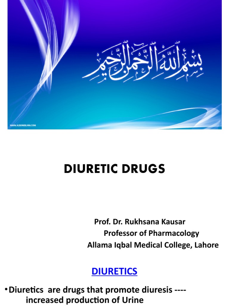 Diuretic Drugs | PDF | Medical Specialties | Clinical Medicine