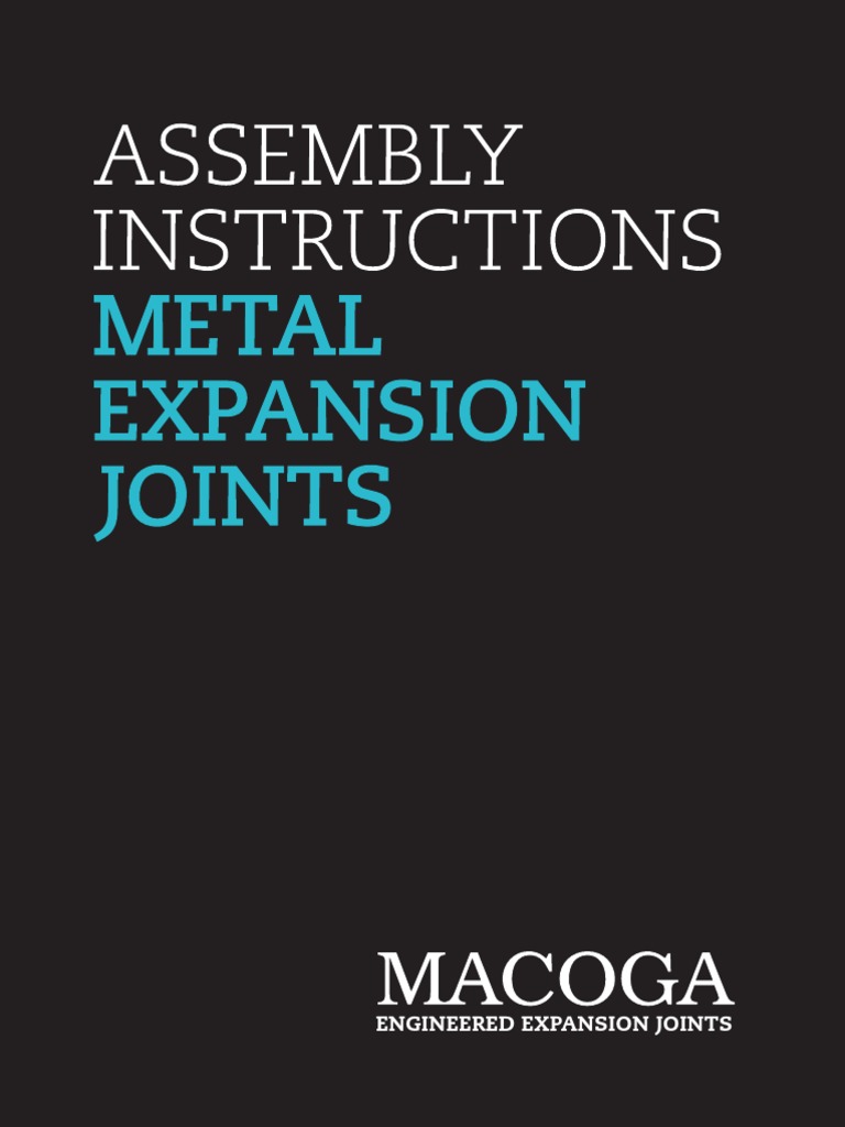 MACOGA Metal Expansion Joint Instructions | PDF | Legal Concepts ...