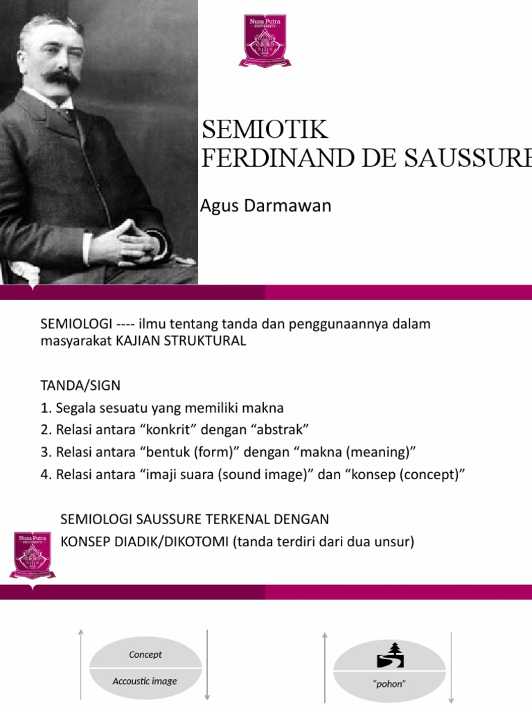 materi semiotika sesi 4 , semiotik FERDINAN DE SAUSSURE | PDF