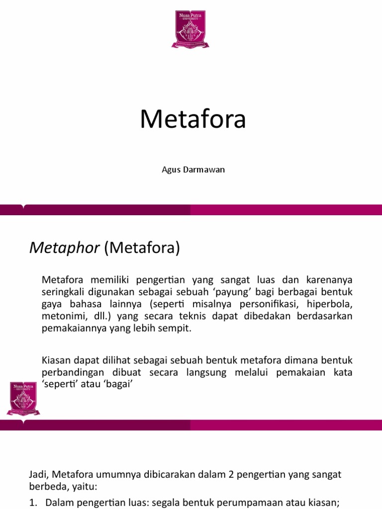 Metafora | PDF | Kajian Bahasa Asing | Puisi