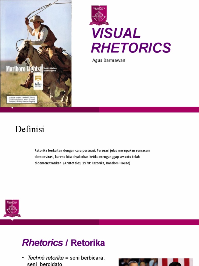 Retorika Visual: Seni Persuasi Gambar | PDF