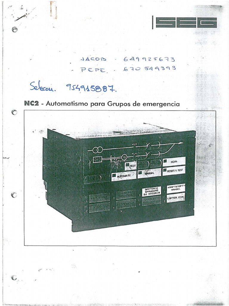 Manual Seg NC2 | PDF