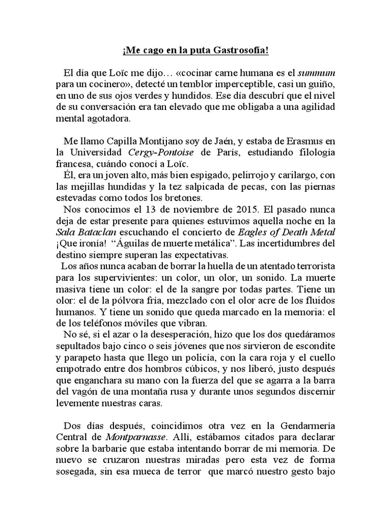 Me Cago en La Puta Gastrosofía | PDF | Menudencias