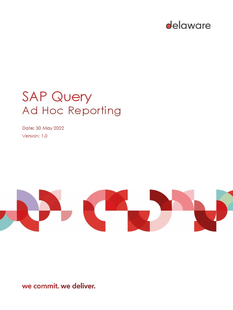 SAP Query User Manual - v1.0 | PDF | Databases | Parameter (Computer Programming)