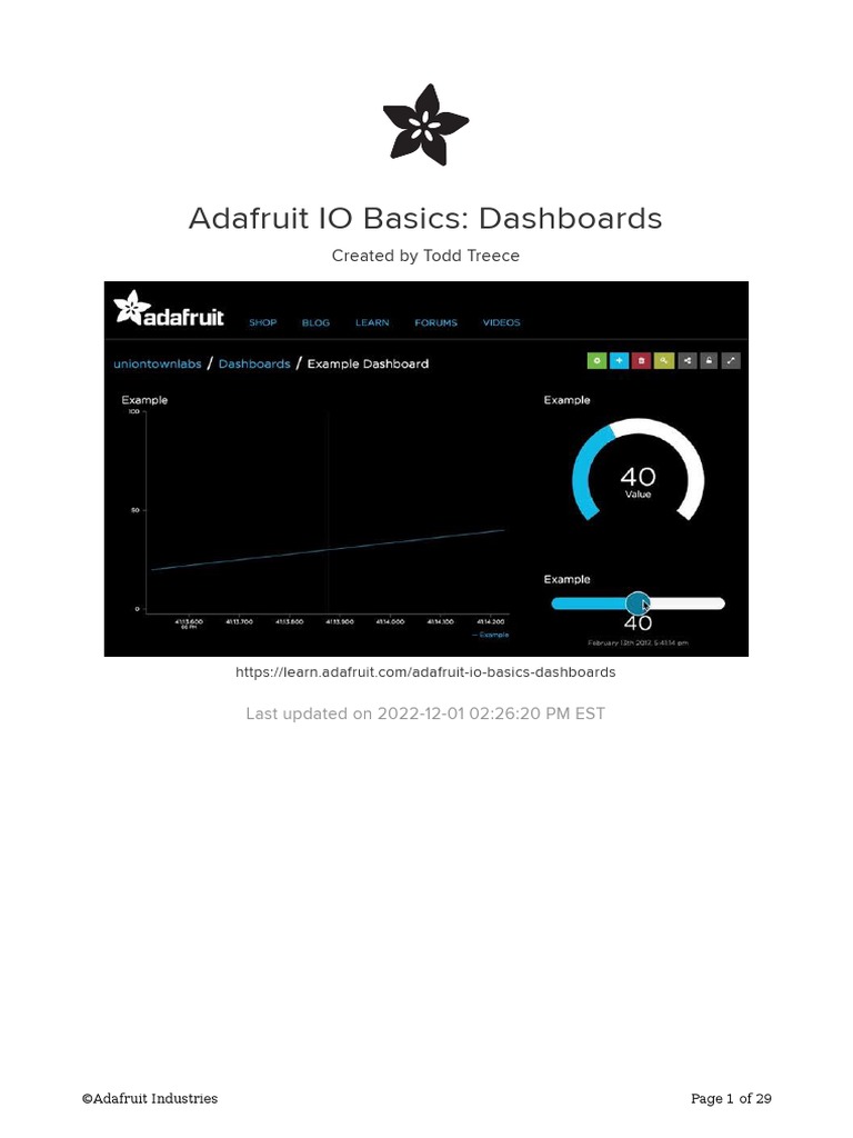 Adafruit Io Basics Paneles | PDF | Computing | Software