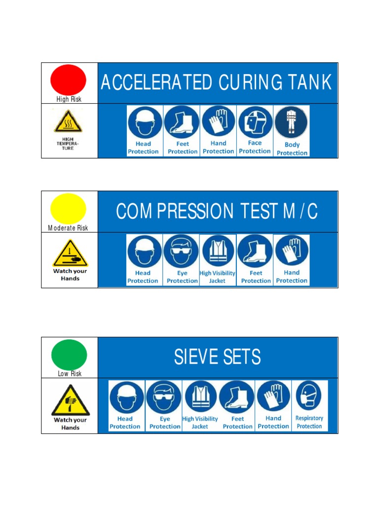 Revised Lab Safety Signages Aug 2021 V2 Pdf 