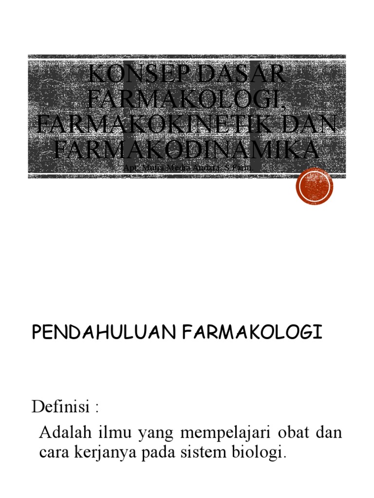 Konsep Dasar Farmakologi | PDF
