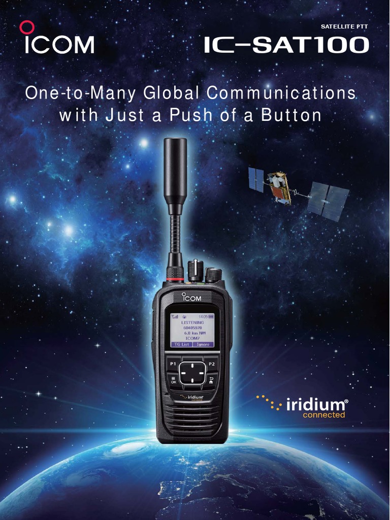IC-SAT100 Brochure EN | PDF | Radio | Telecommunications