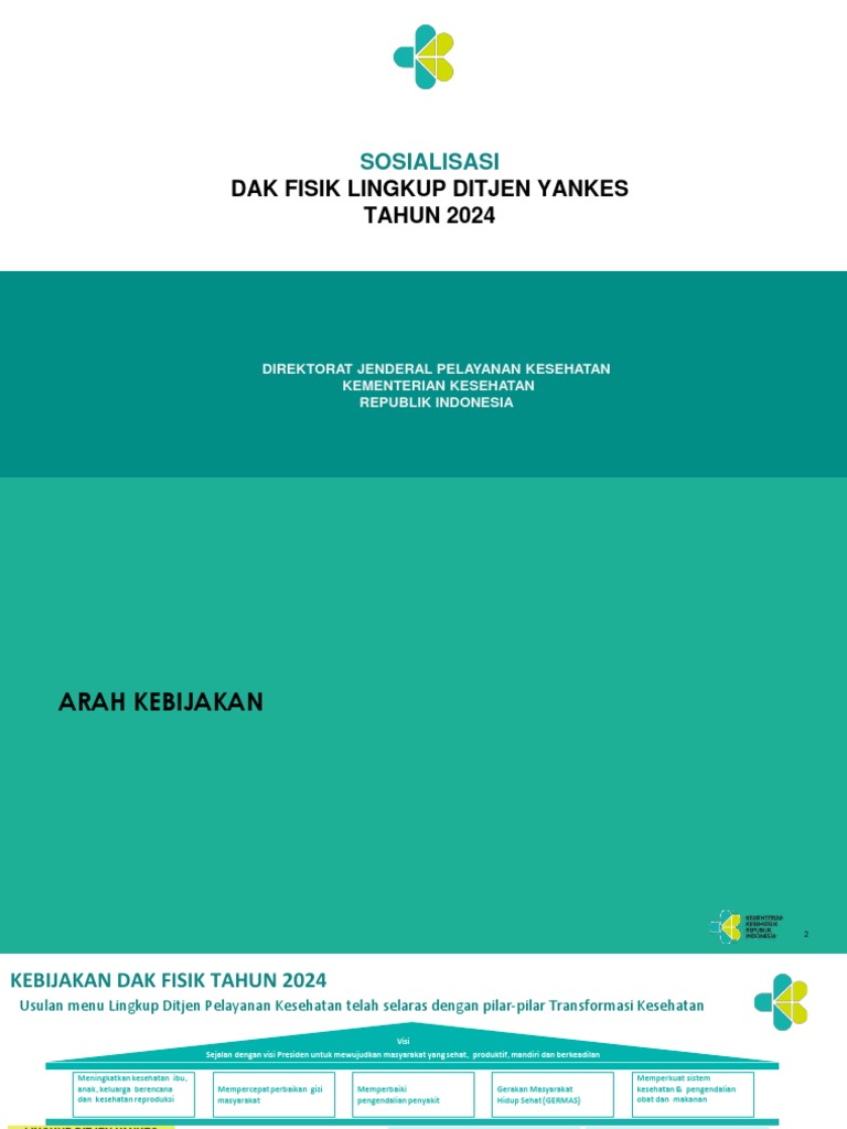#1 Paparan Menu DAK 2024 Ditjen Yankes (Yankes) | PDF