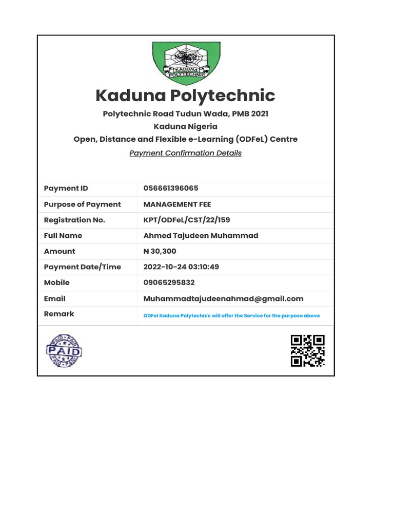 KADPOLY - ODFeL | PDF