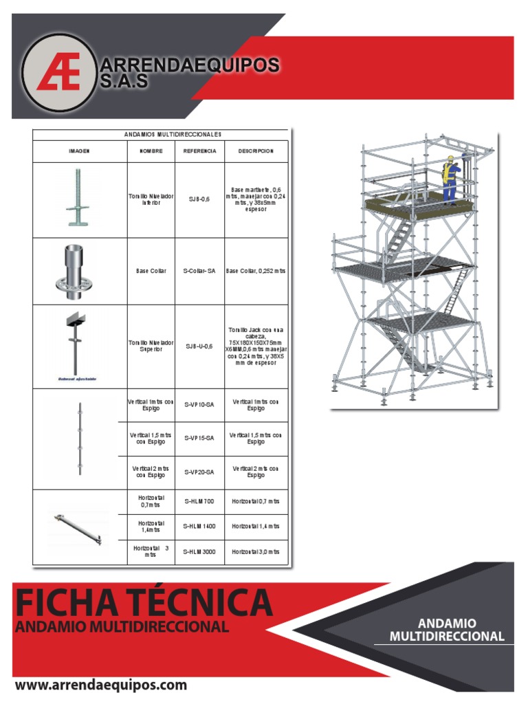Andamios Multidireccionales Ae | PDF