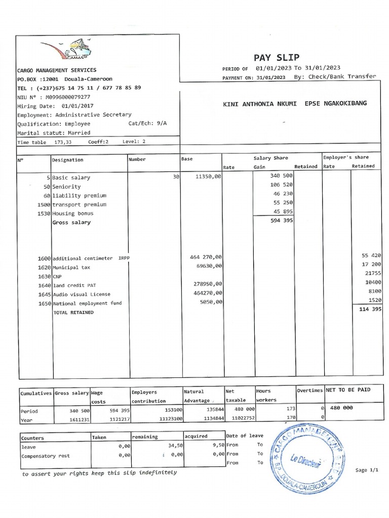 Pay Slip-2 | PDF