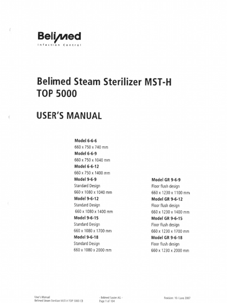MST H 6 6 6 - User's - Manual | PDF