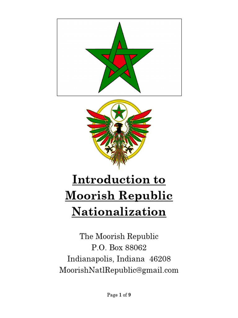 Moorish Republic Nationalization Overview | PDF | Citizenship | Morocco