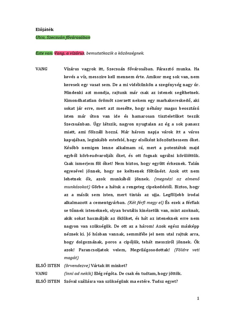 Bertolt-Brecht-A-szecsuáni-jólélek-Ford-Nemes-Nagy-Ágnes | PDF