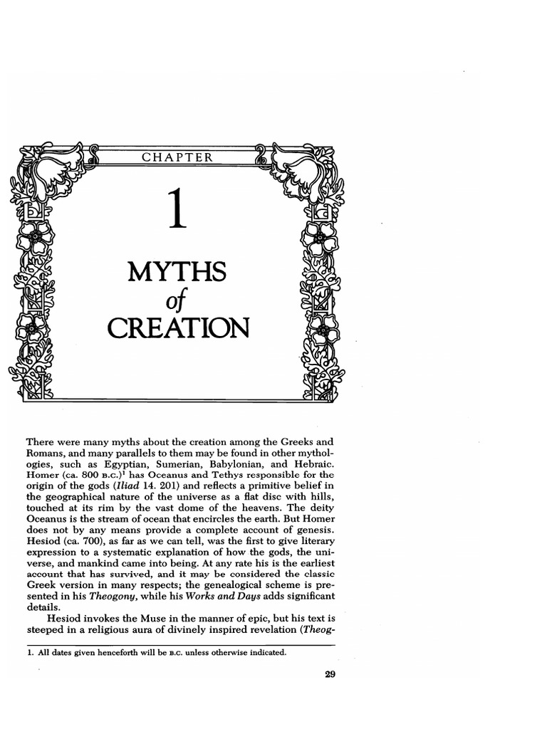 Myths of Creation From Classical Mythology by Mark Morford and Robert ...