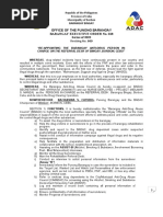 BARANGAY RESOLUTION Badac | PDF