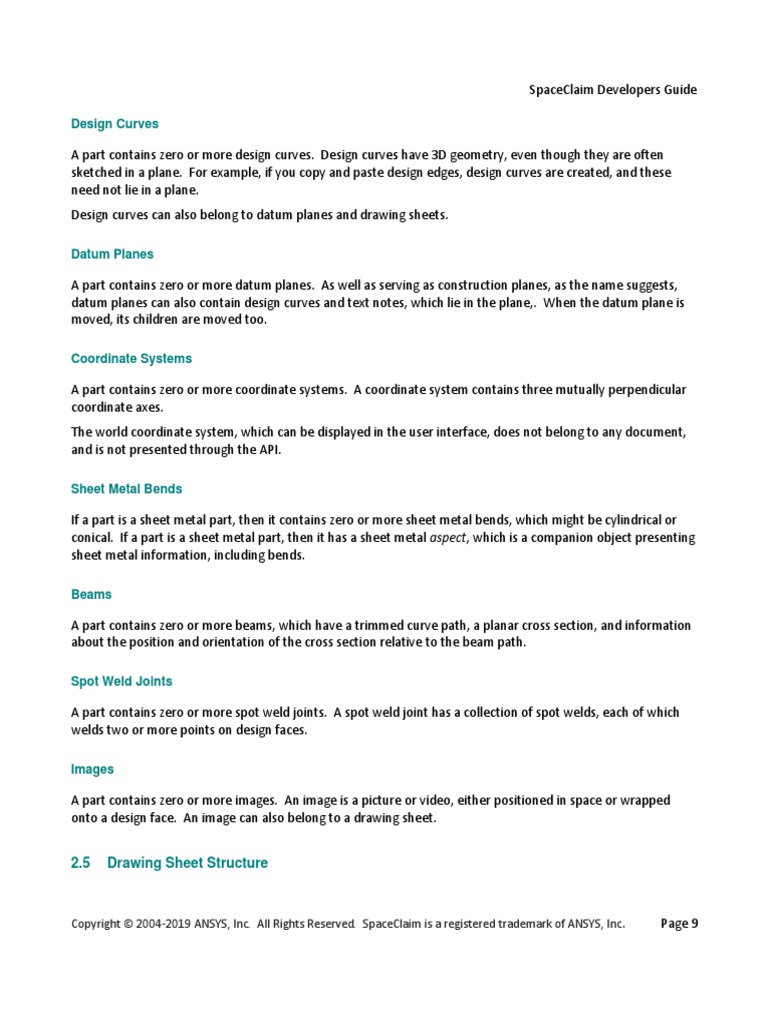 SpaceClaim - Developers Guide-9-10 | PDF | Cartesian Coordinate System ...