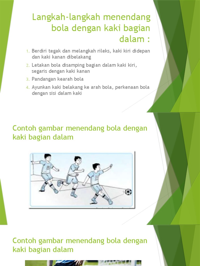 Langkah menendang bola dengan kaki bagian dalam | PDF