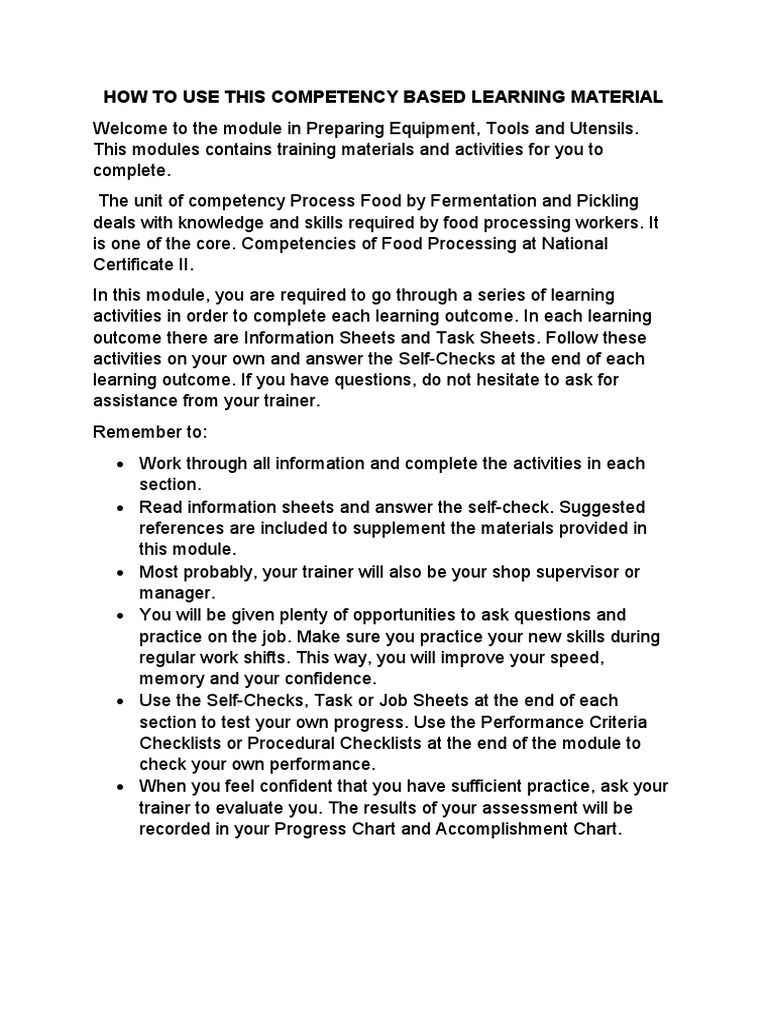 COMPETENCY-BASED-LEARNING-MATERIAL-CBLM(3) | PDF | Weighing Scale | Weight