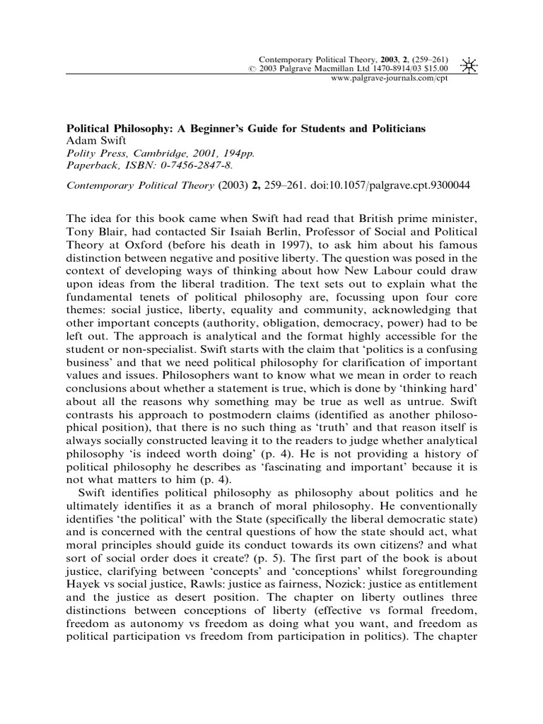 Political Philosophy A Beginners Guide F | PDF | Justice | Crime & Violence
