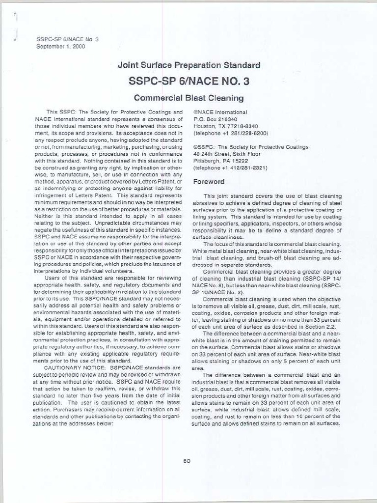 SSPC SP6 | PDF