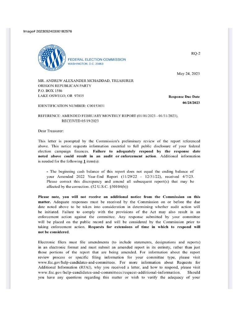 FEC ORP May 24 | PDF