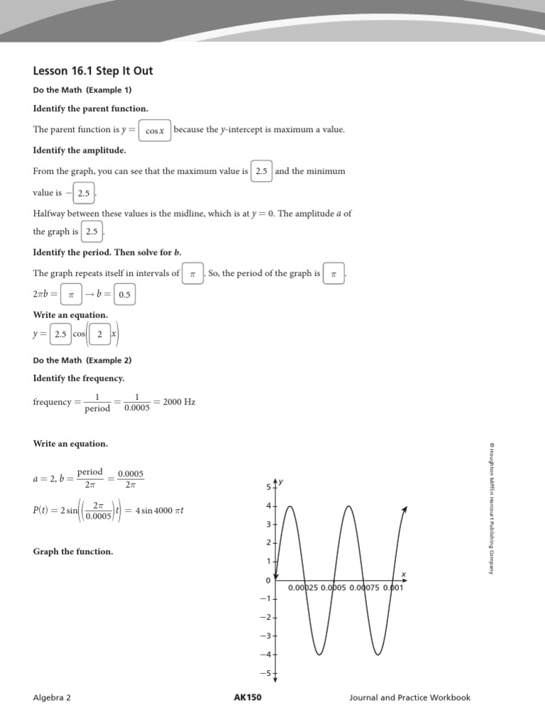 Algebra 2 Trigonometry Practice | PDF | Function (Mathematics ...