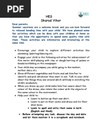 Holiday Homework LKG | PDF | Kindergarten