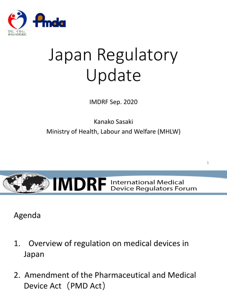 Japan Medical Device Regulation Update | PDF | Medical Device | Social ...