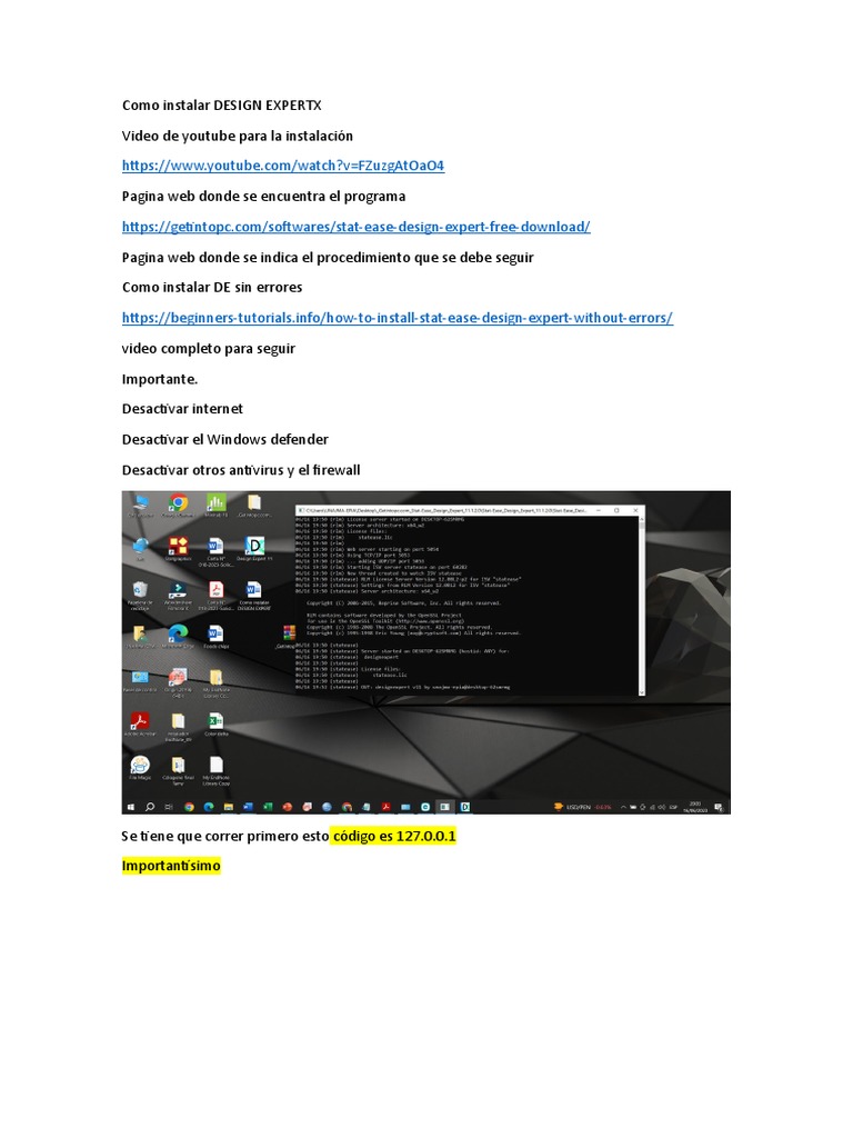 Como Instalar DESIGN EXPERT | PDF
