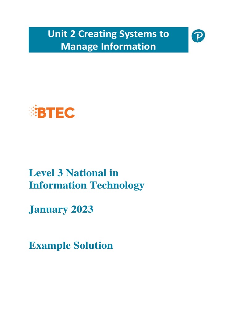31761h Examplesolution January 2023 | PDF | Databases | User Interface