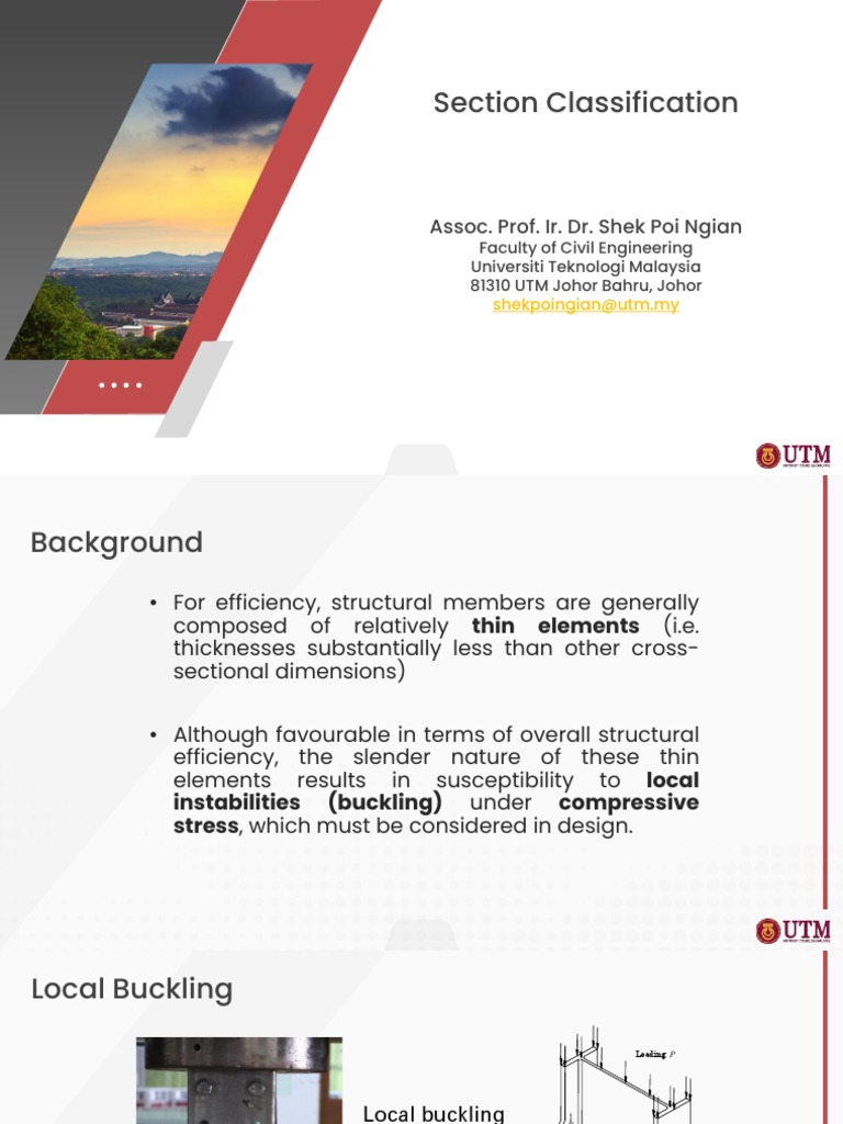 Chapter 2 - Section Classification | PDF | Buckling | Deformation (Engineering)