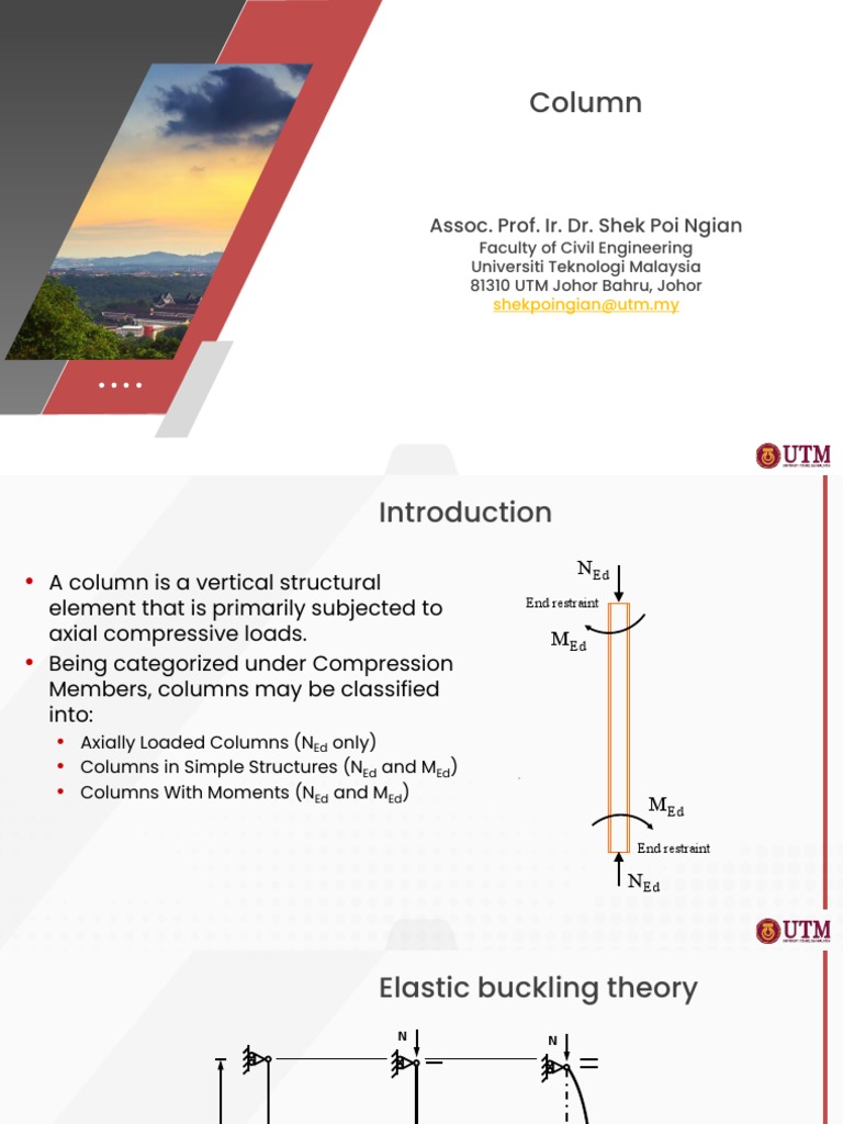 Chapter 5 - Column | PDF | Buckling | Beam (Structure)