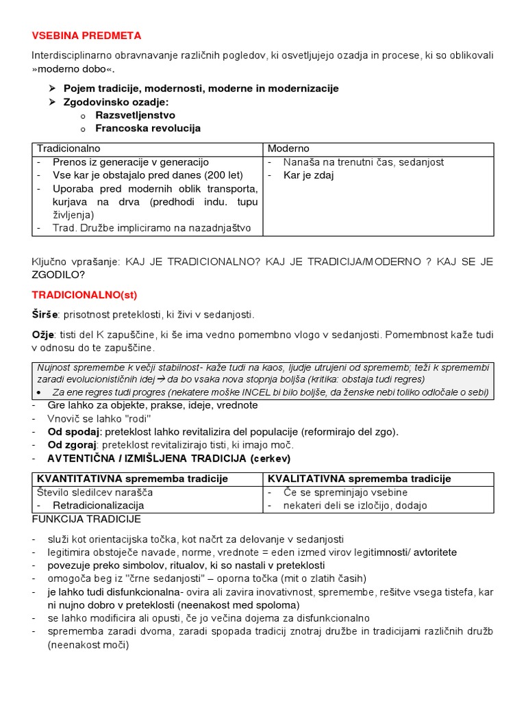 MODERNIZACIJA-IN-GLOB-predavanja-1 | PDF