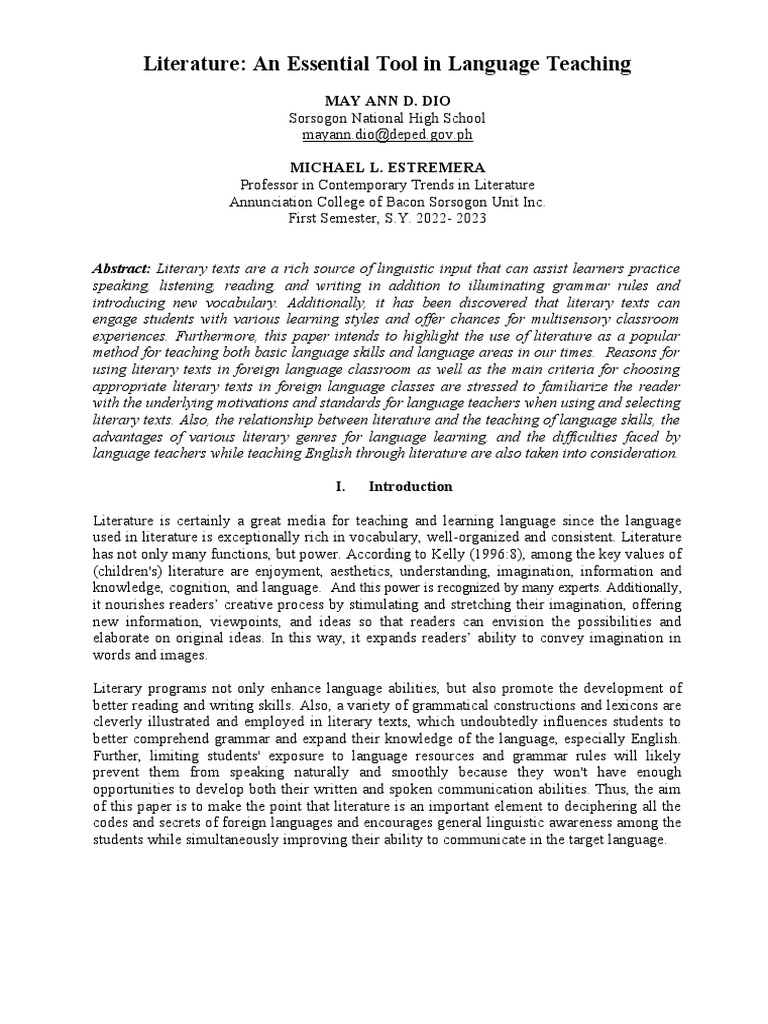 Review Paper1 | PDF | Language Education | Learning