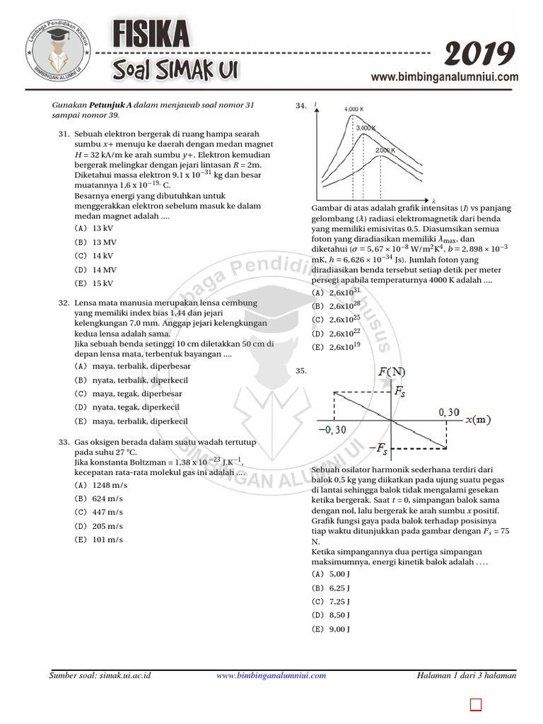 Soal Fisika: Elektron, Lensa, dan Satelit | PDF