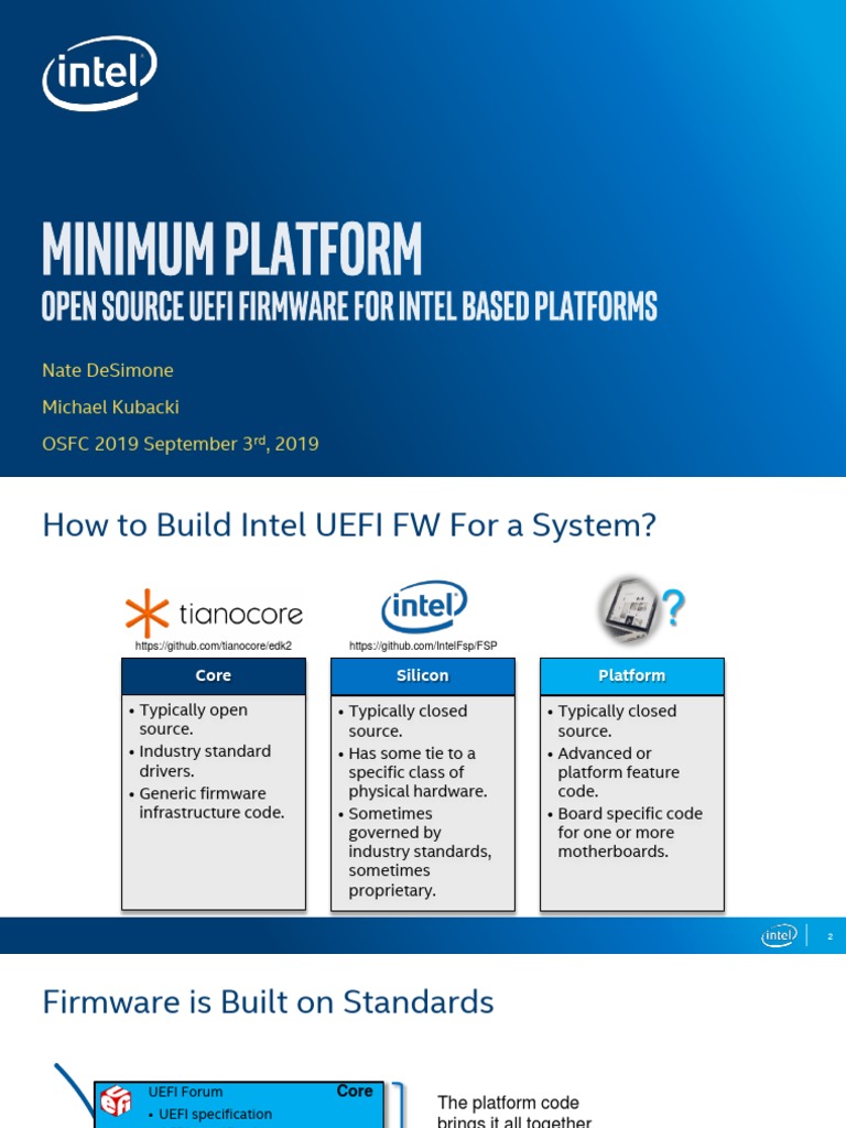 Open Source Uefi Firmware For Intel Platforms 825417 Pdf Bios Booting